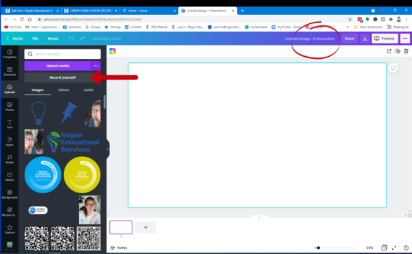 CANVA'S NEW SCREEN RECORDER | Regier Education Inc.