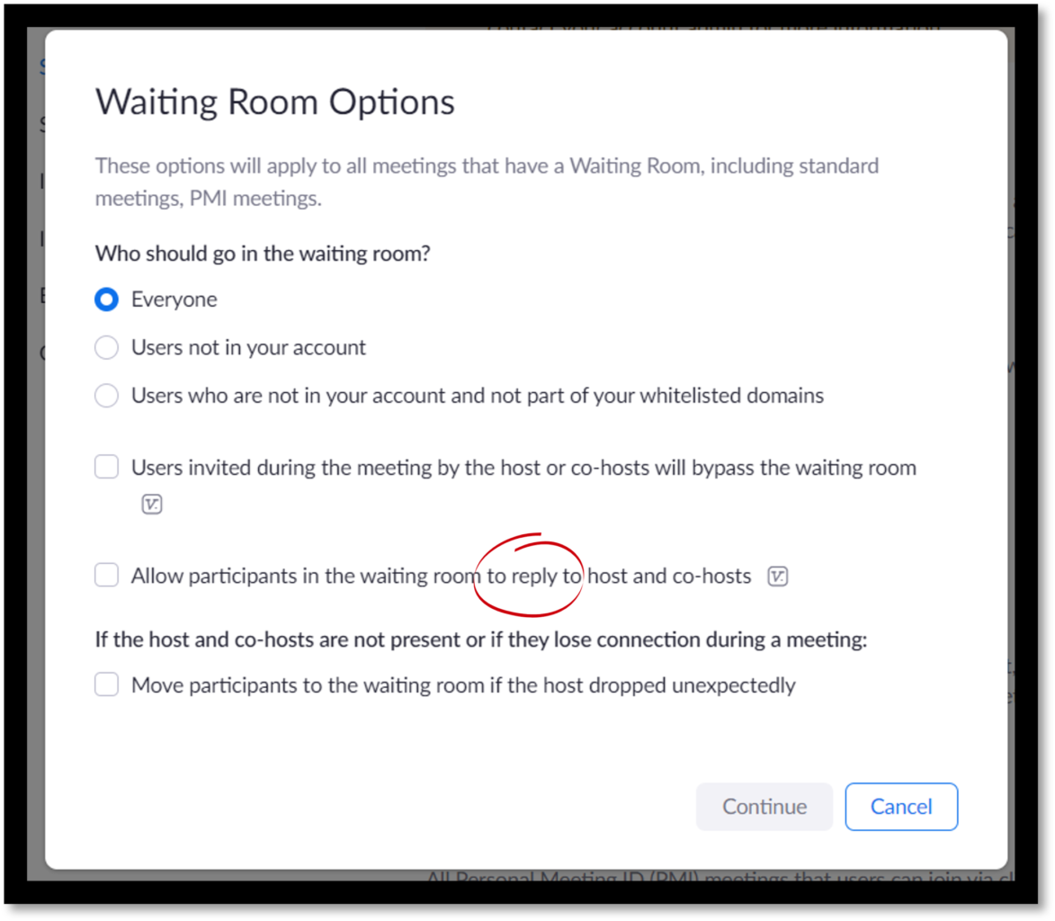 ZOOM'S NEW WAITING ROOM VIDEO | Regier Education Inc.