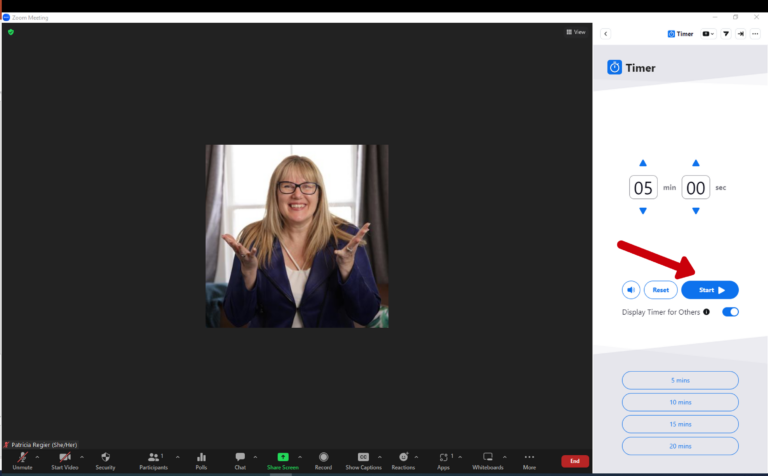 ZOOM TIMER OPTION | Regier Education Inc.