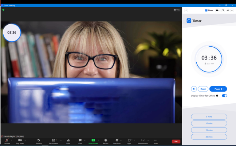 ZOOM TIMER OPTION | Regier Education Inc.
