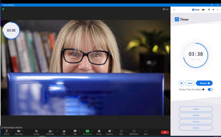 ZOOM TIMER OPTION | Regier Education Inc.