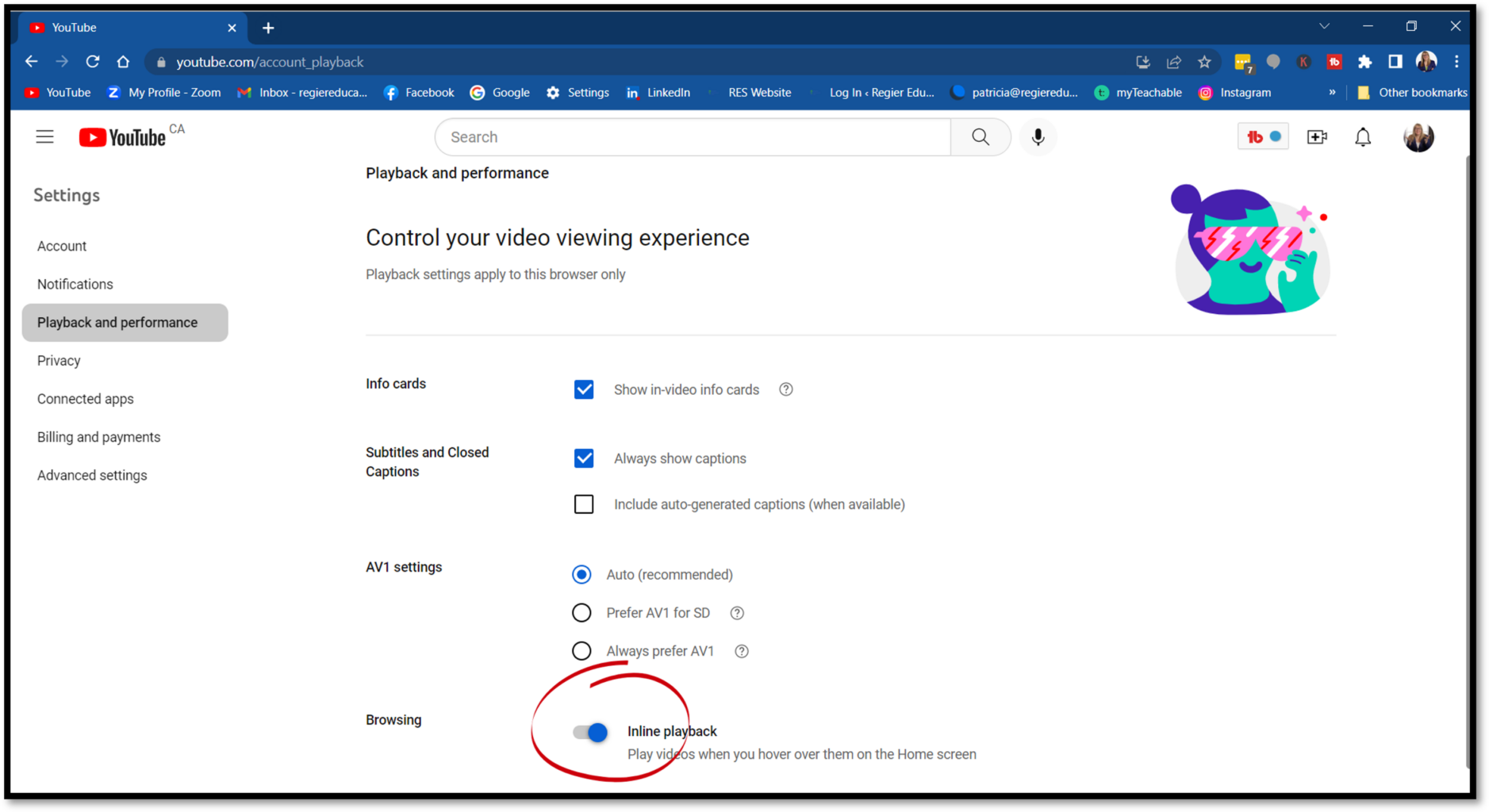 YOUTUBE AUTOPLAY | Regier Education Inc.