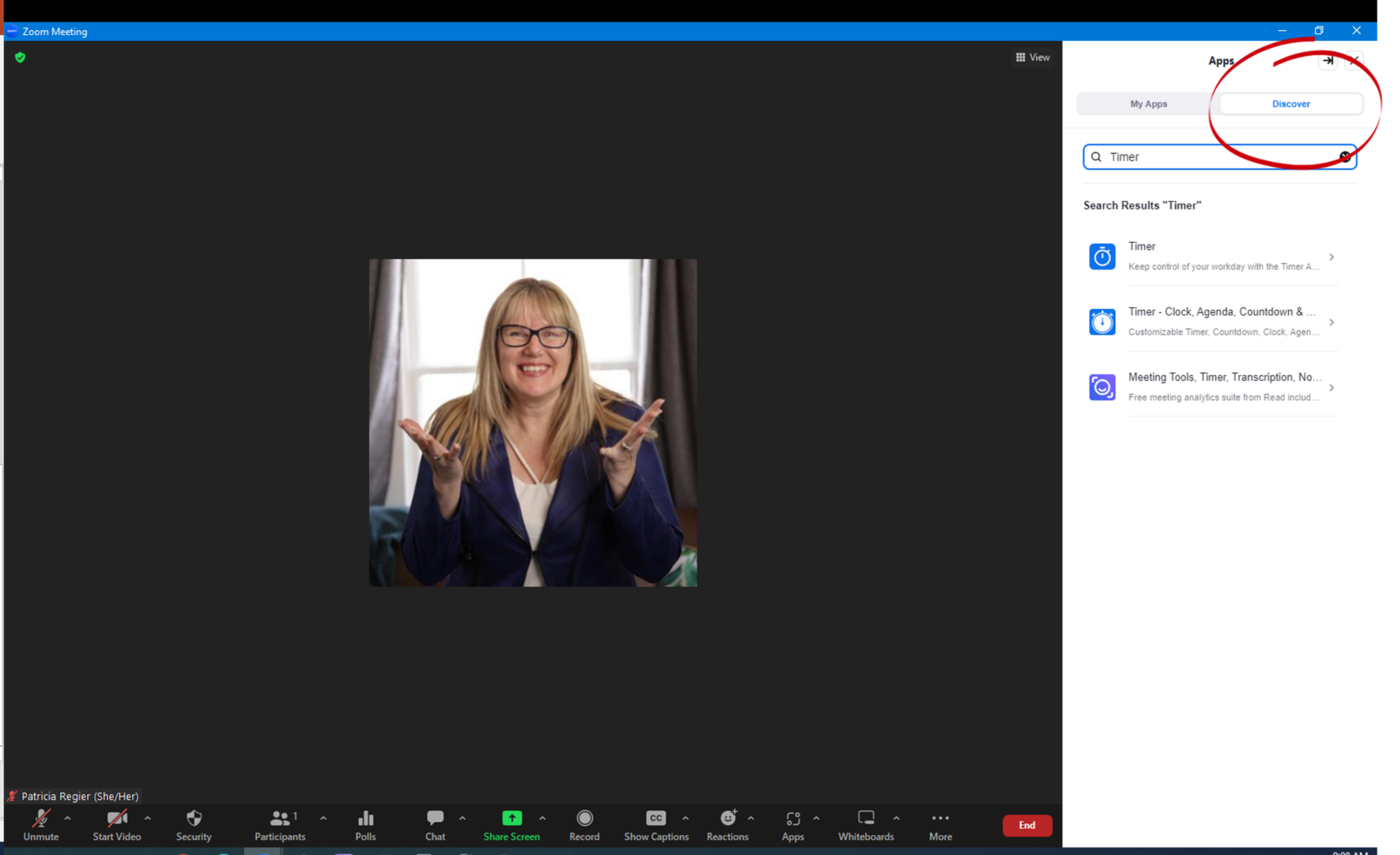 ZOOM TIMER OPTION | Regier Education Inc.